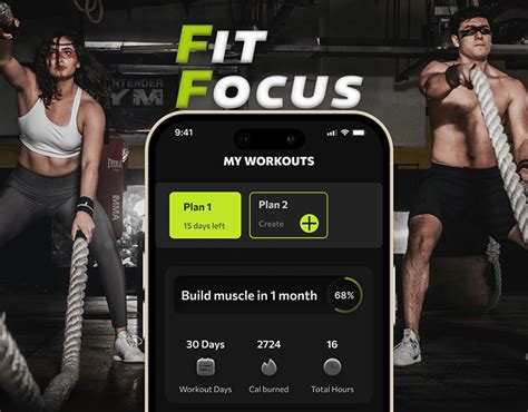 Fit Focus Customize Track Elevate Your Fitness 2 Images Behance