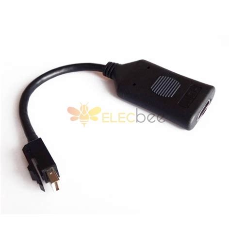 Mini Displayport To HDMI Cable Male Straight Active Mini DP With Latch To HDMI Female Cable0 5M