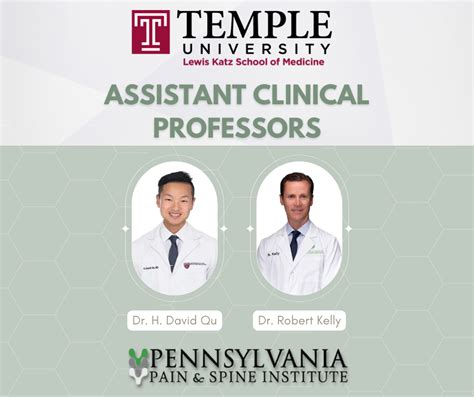 Clinical Professors At Temple University Pa Pain And Spine Institute