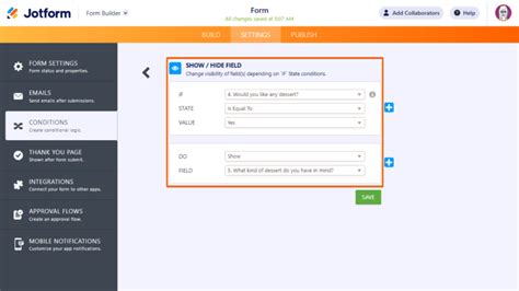 How To Show Or Hide Fields Based On Users Answer