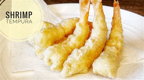 How To Make Shrimp Tempura At Home 海老の天ぷら Youtube