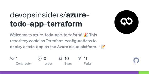GitHub Devopsinsiders Azure Todo App Terraform Welcome To Azure Todo App Terraform This