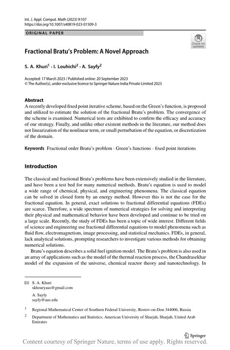 Fractional Bratus Problem A Novel Approach Request Pdf
