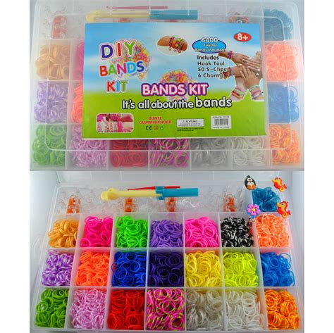 LOOM BANDS LOOMIS LOOMBAND STARTER SET GUMMIBÄNDER WEBRAHMEN ZUBEHÖR