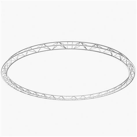 Circle Triangular Truss Full Diameter 600cm 3d Model Cgtrader
