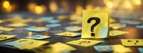Question Mark On Sticky Note Stock Illustration Illustration Of