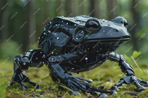 a muscular humanoid robot frog is the future premium ai generated image