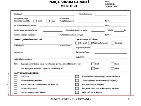 Production Part Approval Process Üretİm ParÇasi Onay Prosesİ Ppt Indir