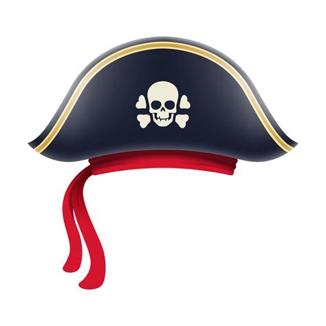 Cartoon Pirate Captain Tricorn Cocked Hat Skull 17275159 Vector Art At