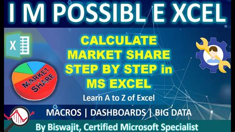 Step By Step Process To Calculate Market Share In Ms Excel