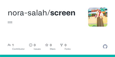 GitHub Nora Salah Screen Llllll