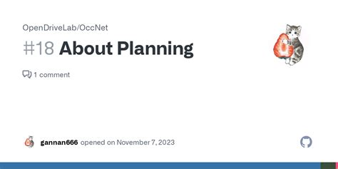 about planning · issue 18 · opendrivelab occnet · github