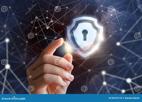 Network Protection Stock Illustration Illustration Of Code