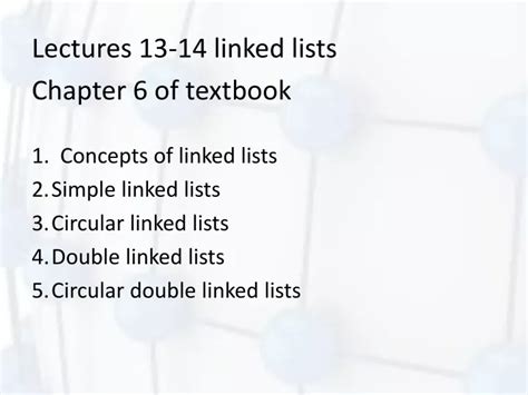 Ppt Linked Lists Concepts Types And Operations Powerpoint Presentation Id9331219