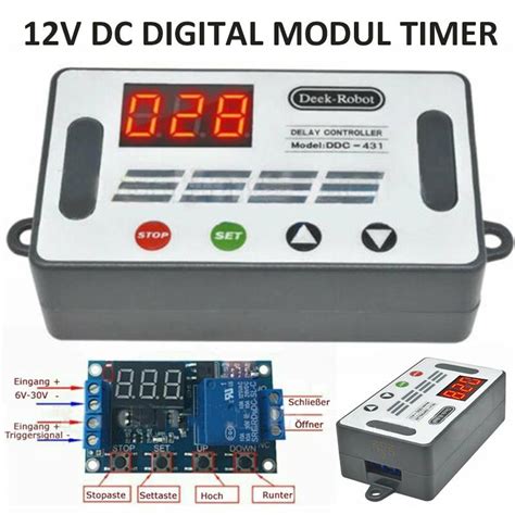 Buy Dagu New Ddc 431 Timer Relay 12v Dc Digital Module Timer Delay Relay Songle At Affordable