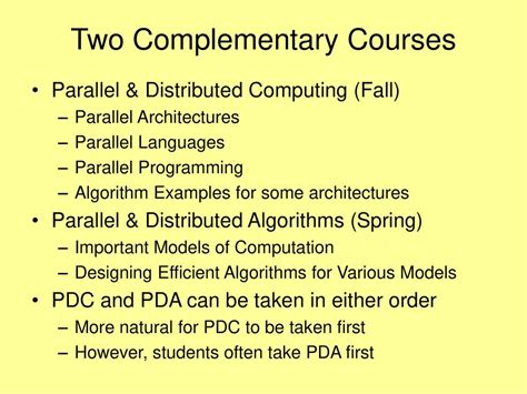 Parallel And Distributed Algorithms Cs 676501 Spring Ppt Download