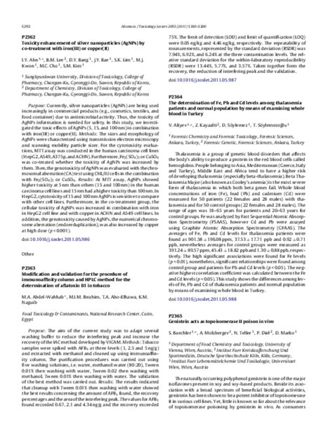 Pdf Modification And Validation For The Procedure Of Immunoaffinity