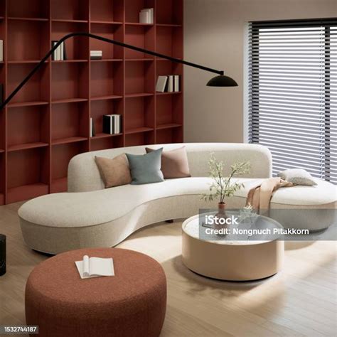 현대적인 미니멀 거실 인테리어 현대적인 아파트 아이디어 3d 렌더링 거실에 대한 스톡 사진 및 기타 이미지 거실 0명 가구 Istock