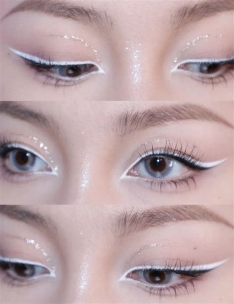 Shimmering White Eyeliner A Mesmerizing Look