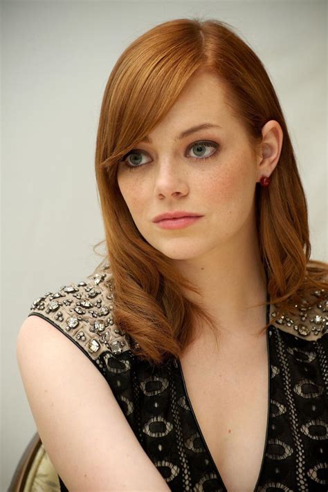Emma Stone Actress Emma Stone Hairstyle Red Hair