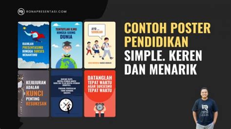 Contoh Poster Pendidikan Simple Keren Dan Menarik Rona Presentasi