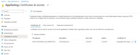 Connect To Microsoft Graph Powershell Using Certificate