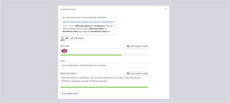 How To Easily Add A Meta Description In Wordpress