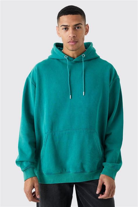 Oversized Washed Hoodie Boohoo Ca