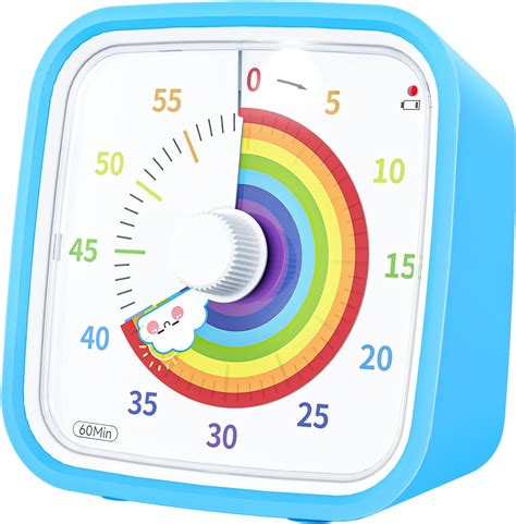 Yunbaoit Visual Timer With Protective Case Rainbow Disk 60