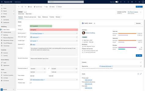 Introducing The New Work Order Experience In Dynamics 365 Field Service Microsoft Dynamics 365