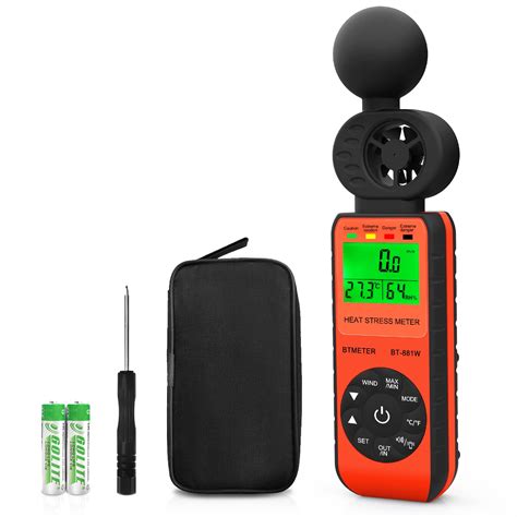 Btmeter Bt 881w Heat Stress Meter Anemometer Digital Indoor Outdoor