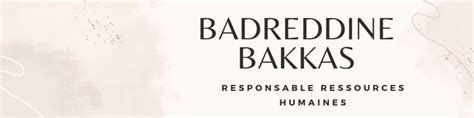 Badreddine Bakkas Responsable Des Ressources Humaines Marjane Group