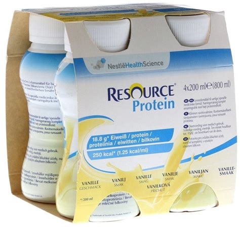 Nestlé Nutrition Resource Protein Drink Vanille 4 x 200 ml Test
