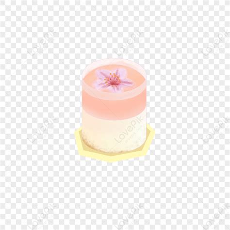 일본 벚꽃 밀크 셰이크 Png 일러스트 무료 다운로드 Lovepik