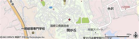 岩手県一関市関が丘の地図 住所一覧検索｜地図マピオン