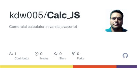 Github Kdw005calcjs Comercial Calculator In Vanila Javascript