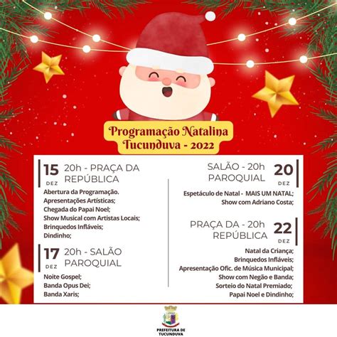 Divulgada Programação De Natal Em Tucunduva Jornal Sentinela