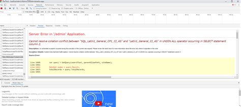 SQL Error On Pages Selector Control