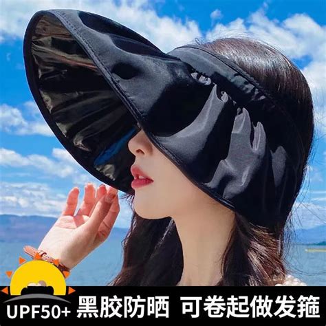 여성용 접이식 대형 태양 모자 휴대용 이중 사용 캐주얼 자외선 차단 모자 여름 Uv Upf 50 야외 여행 비치 캡 새로운 패션 Aliexpress