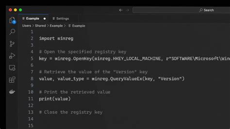 Basic Example Of Python Function Winregcreatekey