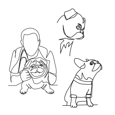 Pugs Vector Illustration 34999728 Vector Art At Vecteezy