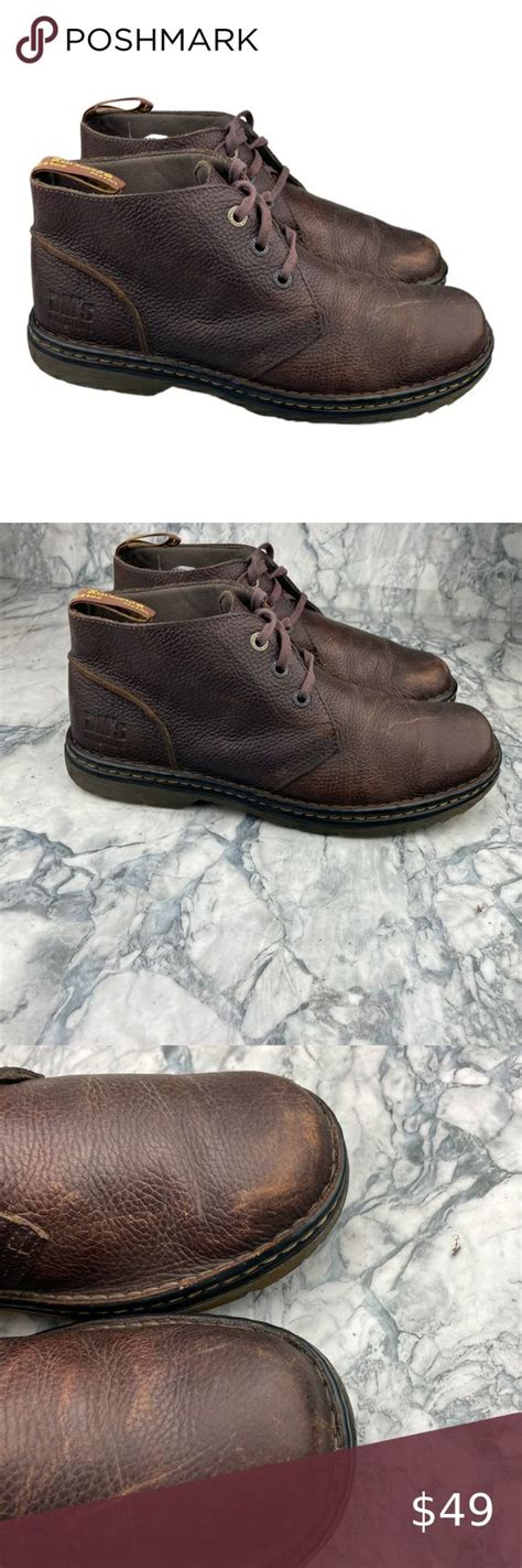 Doc Dr Martens Sussex Industrial Leather Chukka Boots Brown Mens Us