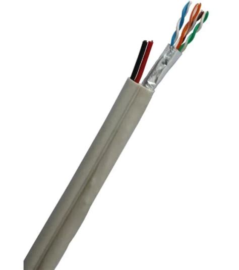 Outdoor Cat5e Cat6 Cable Utp Ftp Sftp With 2c Power Communication Cable