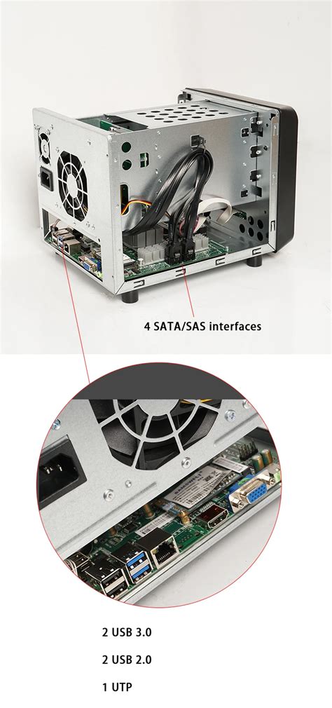 Bays Microatx Mini Itx Nas Server With Motherboard Memory And System For Data Storage Buy