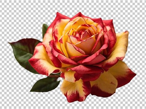 투명한 배경에 고립 된 장미 꽃 Png 프리미엄 Ai 생성 Psd