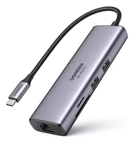 Adaptador Usb C En Hdmi Rj Lector Tarjetas Usb Hub MercadoLibre