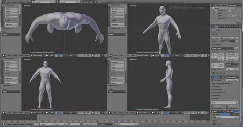Быстрый старт из Makehuman в Unity3d Создание Low Poly и High Poly моделей персонажа Запекание
