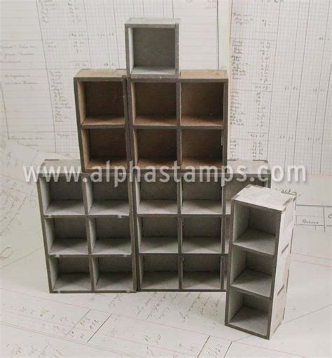 Single Cubby Set Of 2 Alpha Stamps