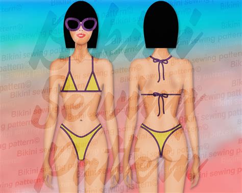 Bikini Pattern Pdf Sewing Pattern Swimsuit Pattern Pdf Swimsuit