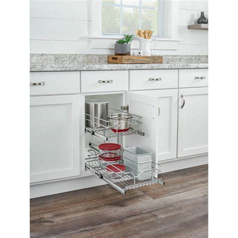 Rev A Shelf Sink Base Double Pull Out Waste Containers With Bins Reviews Wayfair